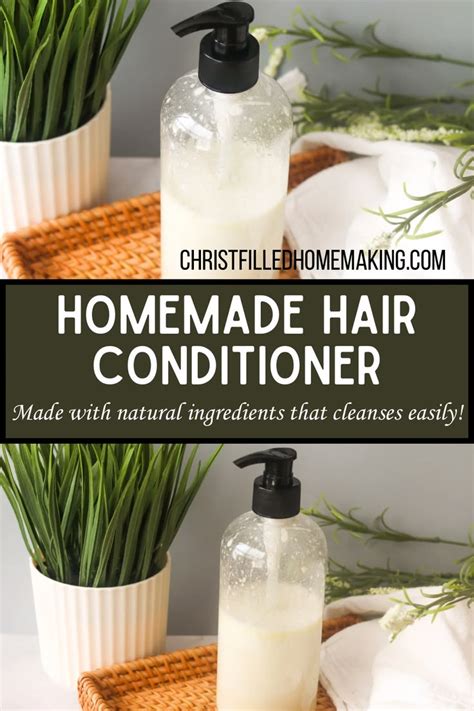 Easy Homemade Hair Conditioner Diy Natural Recipe Recipe Homemade Hair Conditioner Hair