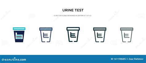 Urine Test Icon In Different Style Vector Illustration Two Colored And