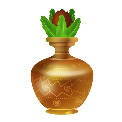 힌두교 새해 일러스트 구디 파드와 병 장식 힌두 신년 구디 파드와 국제 휴일 세계 Png 일러스트 및 Psd 이미지 무료 다운로드 Pngtree