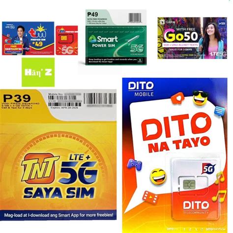 Tm Smart Tnt Globe Dito Sim Cards Preloved Lazada Ph