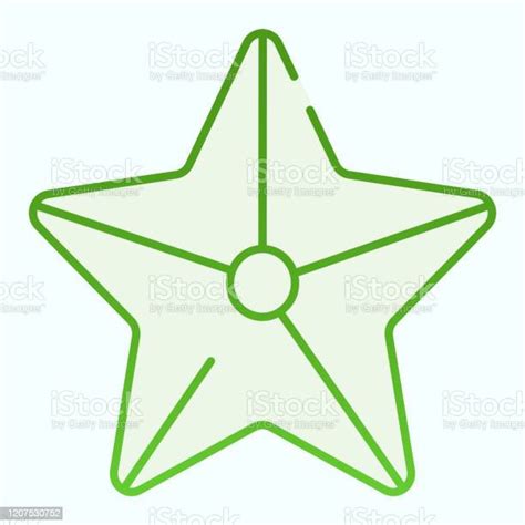 불가사리 플랫 아이콘입니다 흰색에 고립 된 해양 별 그림입니다 불가사리 그라데이션 스타일 디자인 웹 및 응용 프로그램을 위해 설계 Eps 10 5가지 개체에 대한 스톡 벡터