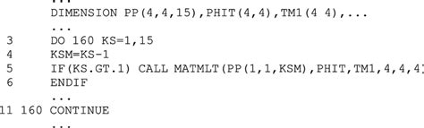 A Call Site Which Invokes The Subroutine In Fig 4 Loops In Matmlt Are