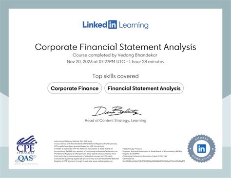 vedang bhandekar on linkedin certificate of completion