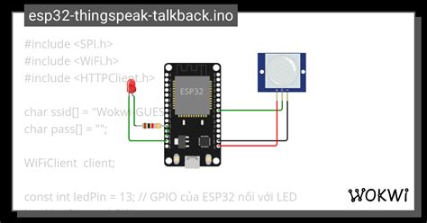 Esp32 Thingspeak Talkback Wokwi Esp32 Stm32 Arduino Simulator