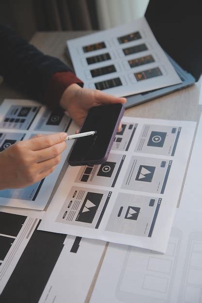 Premium Photo Ux Ui Design Process For Modish Mobile Application And
