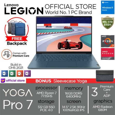 Promo Lenovo Yoga Slim Pro Ryzen Hs Gb Ssd Wqxga Jid