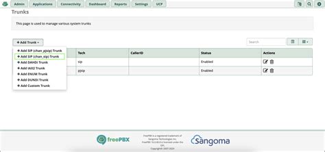 Freepbx Sip Trunk Sip Trunk Configuration In Freepbx Piecebyte