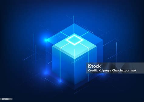 블록체인 기술 서로 겹쳐진 직사각형 상자 컴퓨터 암호화를 통해 네트워크로 연결된 데이터 저장 시스템을 나타냅니다 매우 안전한