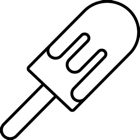 Ice Candy Outline Vector Illustration Icon 35954612 Vector Art At Vecteezy