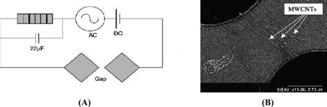 A Circuit Model For Single CNT Deposition B SEM Image Of CNT Download Scientific Diagram