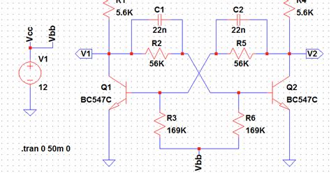 Electro Magnetic World Bistable Multivibrator Trigger Circuit