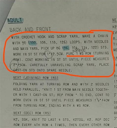 Help Understanding Pattern R Knitting