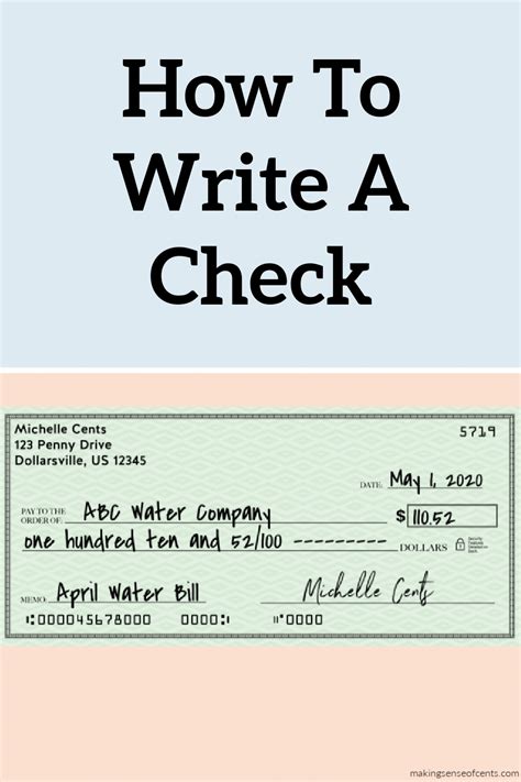 How To Write A Check Step By Step Guide To Fill Out A Check Artofit