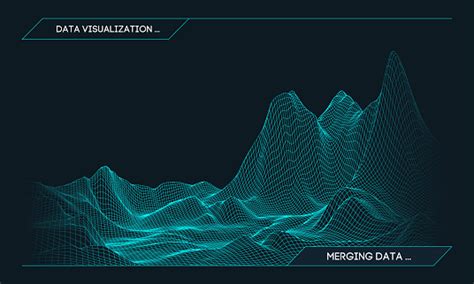 추상적인 벡터 와이어 프레임 풍경 배경입니다 사이버 공간 그리드 3d 기술 와이어 프레임 벡터 일러스트입니다 프리 젠 테이 션을 위한 디지털 와이어 프레임 풍경 추상적인에