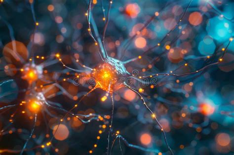 Abstract Art Representing Ai Technology Neural Network Patterns Dynamic Stock Illustration