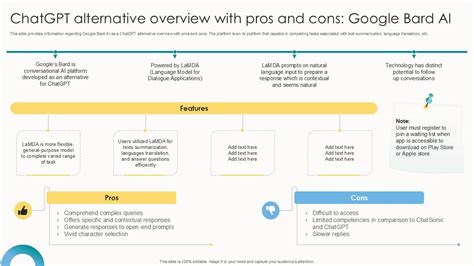 Chatgpt Alternative Overview With Pros And Chatgpt Generative Pre Trained Ppt Powerpoint Chatgpt