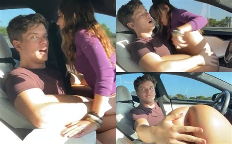 YouTuber Fucks On Autopilot In His New Tesla Nudesbabes