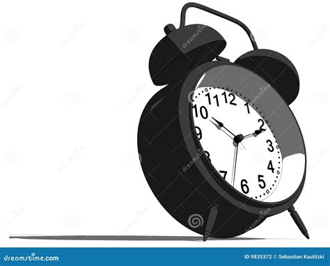 Old Alarm Clock Linear Symbol With Outline Not Allowed Black Object In Red Warning Sign