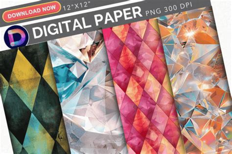 Seamless Diamond Texture Patterns Designs Graphics