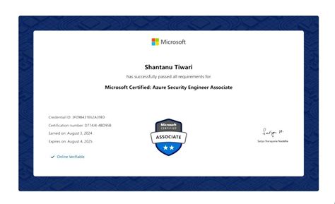 Shantanu Tiwari On Linkedin Azure Microsoftcertified Azuresecurity Cloudsecurity Microsoft