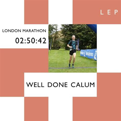 Calum Smashes Personal Best At London Marathon Lee Evans Partnership