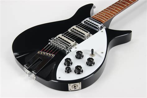 Sold 2012 Rickenbacker 350v63 Jetglo Black Full Scale 325v63 John L