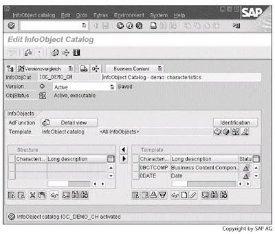 SAP BW InfoObject Catalogs Creation SAP ABAP