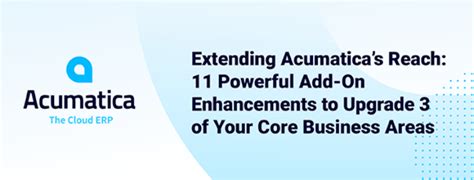 The Acumatica Cloud ERP Blog Acumatica Cloud ERP