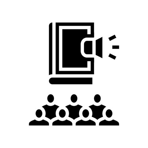 Class Reading Education Book Glyph Icon Vector Illustration 10312145