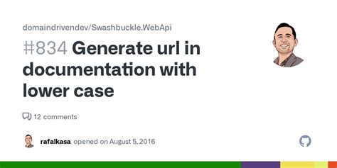 Generate Url In Documentation With Lower Case · Issue 834 · Domaindrivendevswashbucklewebapi