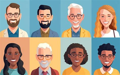 Premium Photo Diversity Equality Set Of Portraits Of Happy People Of