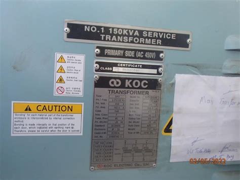 Transformer 150 Kva Marine Equipment