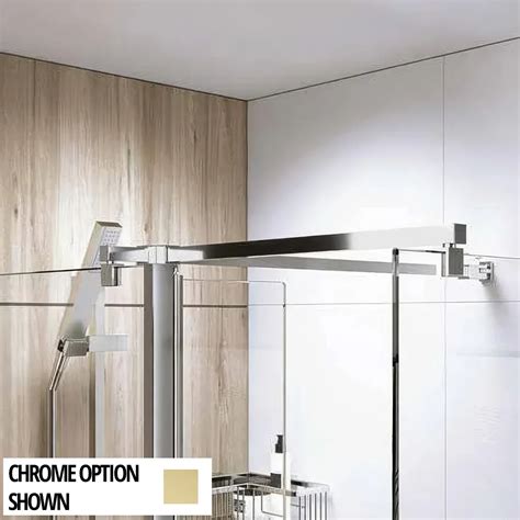 Roman Haven Select Square Side Panel Brace Kit Brushed Brass Hbbkt