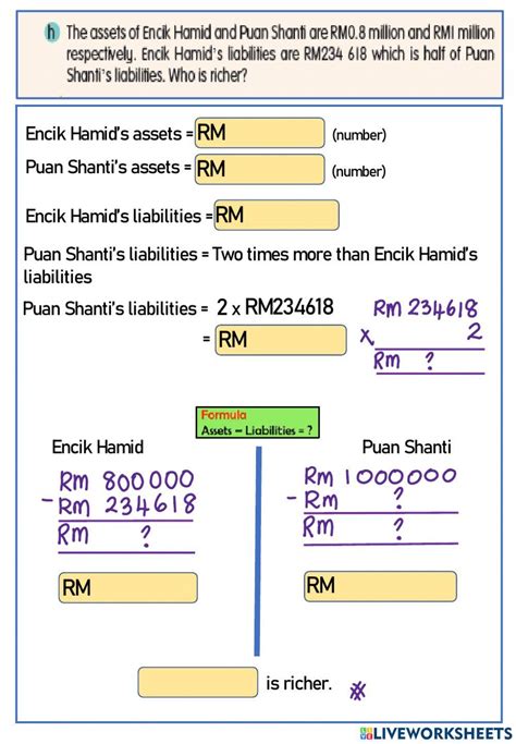 Assessment Math Y6 Part 2 Worksheet Live Worksheets