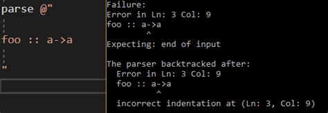 F Parsing The Signature Of A Function Error With The Arrow Type