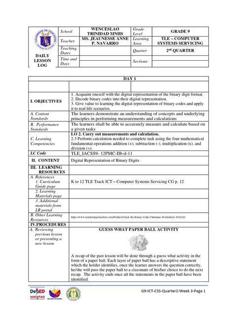 Week 3 Day 1 And 2 Pdf Learning Computer Data Storage