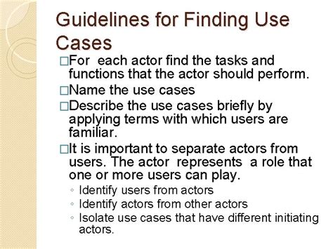 Object Oriented Analysis Process Identifying Use Cases Session