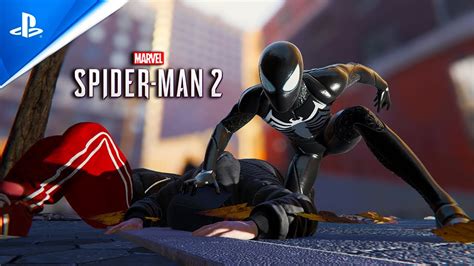 Marvel's Spider Man 2's NEW SYMBIOTE Suit Combat and Swinging Gameplay ...