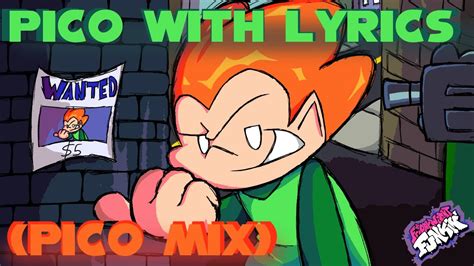 Pico Pico Mix With Lyrics Friday Night Funkin Cover Youtube