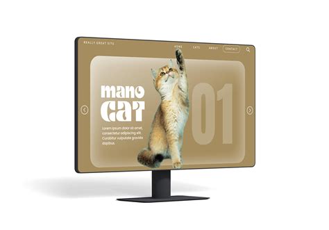 Cute Cat Landing Ui Design On Behance