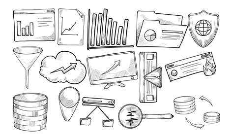 Network Computing Handdrawn Collection Graphic By Graphicnika