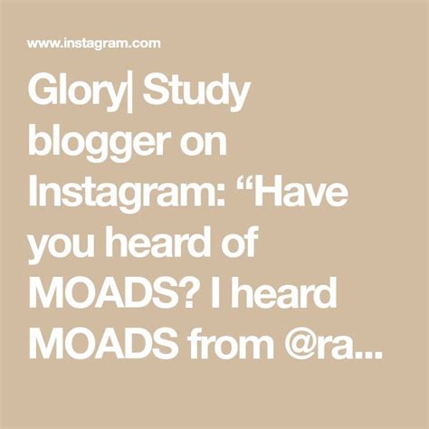 Have You Heard Of Moads