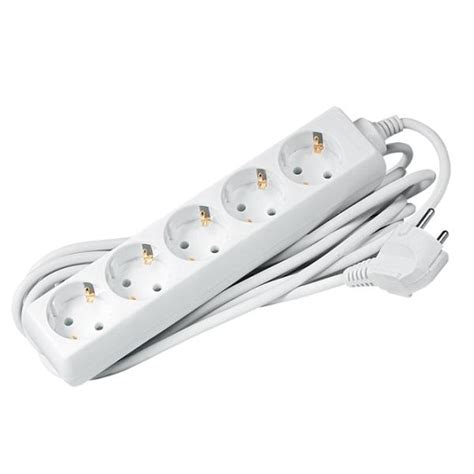 Купить удлинитель jazzway eх-05g-500, 5 розеток, 5м.,з/к,16а в интернет ...