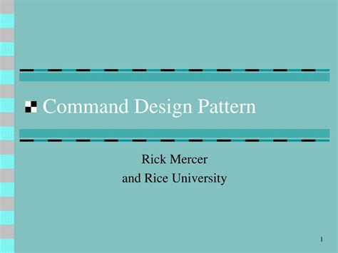 Ppt Command Design Pattern Powerpoint Presentation Free Download
