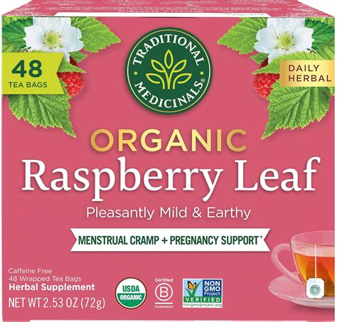 Traditional Medicinals Organic Raspberry Leaf Herbal Tea