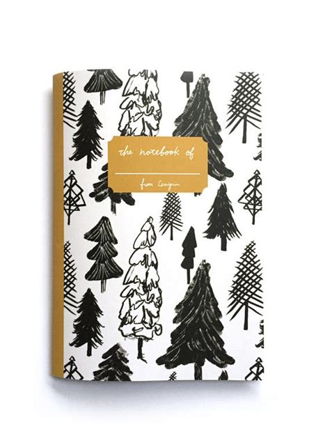 Grid Notebook Pine Trees A Babe Notebook With By CanigrinShop Illustration Design Colorful