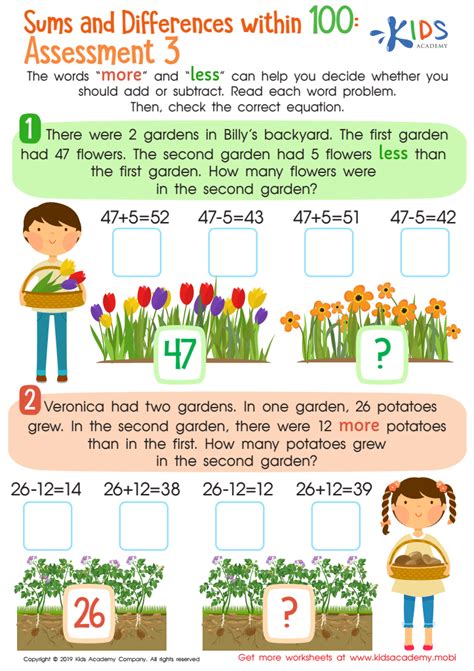 Free Math Worksheets Activities For Ages 7 9 Worksheets Library