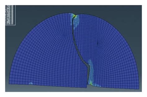 Distribution Of Stress And Crack Propagation Path From Xfem Download Scientific Diagram