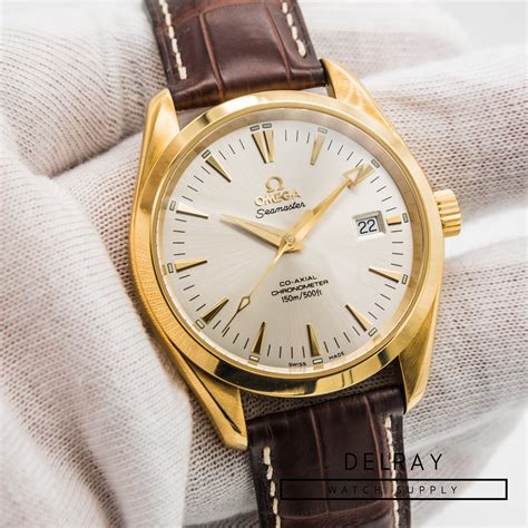 Omega Aqua Terra Co Axial Yellow Gold Rare