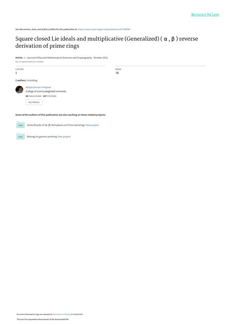 Solution Square Closed Lie Ideals And Multiplicative Generalized Reverse Derivation Of Prime